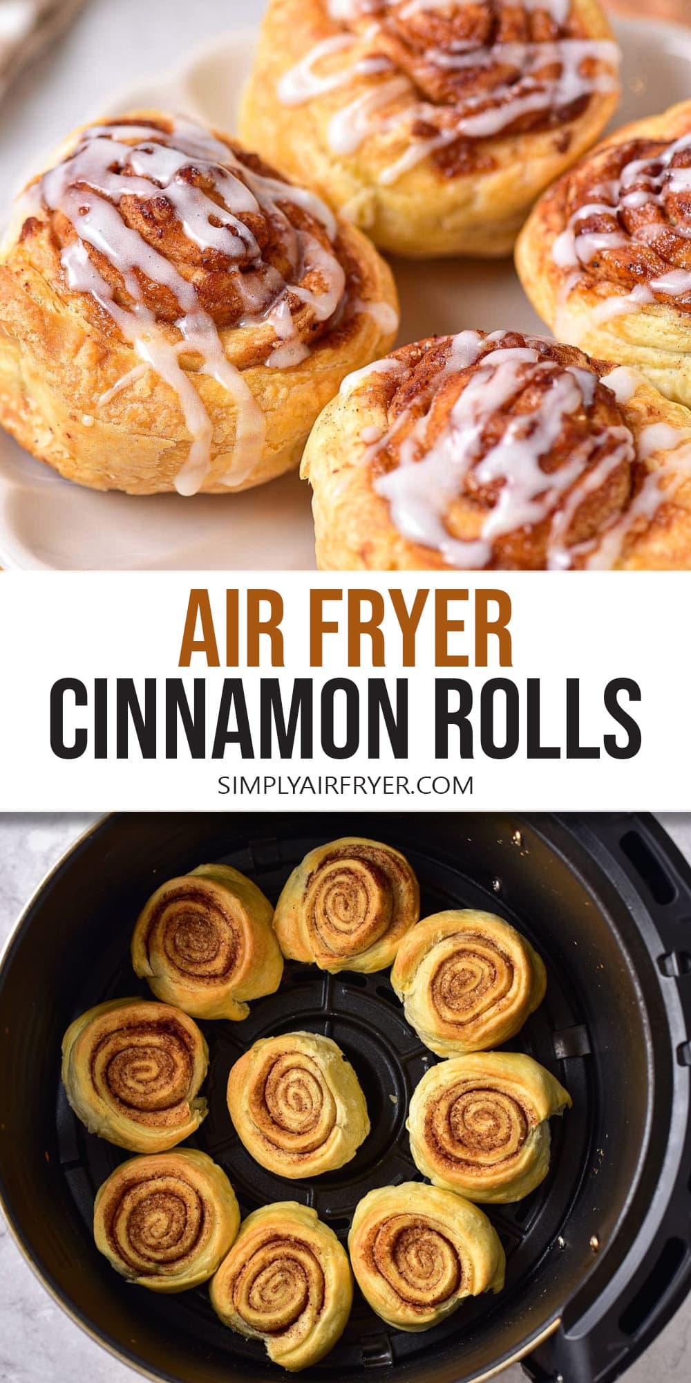 Air Fryer Cinnamon Rolls - Simply Air Fryer