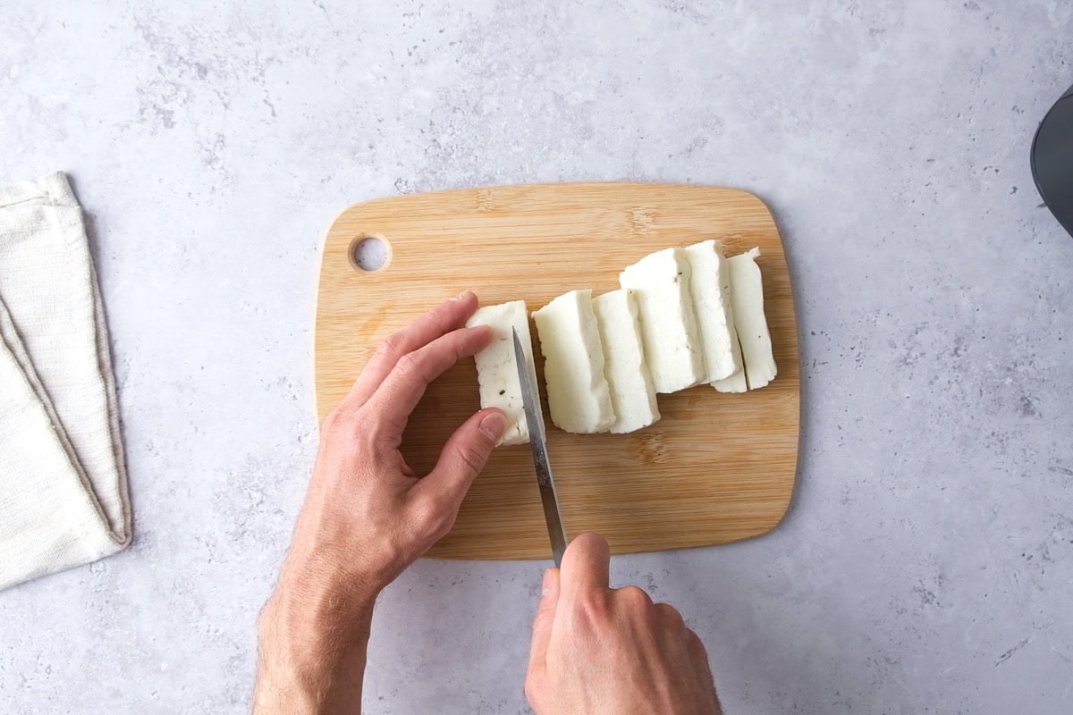 Air Fryer "Grilled" Halloumi - Simply Air Fryer